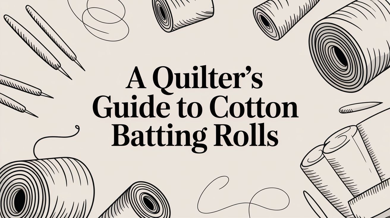 A Quilter's Guide to Cotton Batting Rolls – Quilt Batting