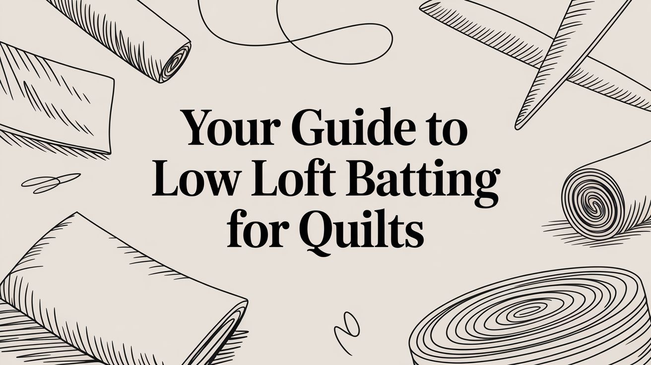 Your Guide to Low Loft Batting for Quilts – Quilt Batting